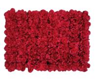 China UV Resistant Dahlia Faux Flower Wall Panels Silk Hydrangea Wall Panel for sale