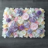China ODM Background Faux Wall Flowers Floral Panel Wall Home Decoration for sale