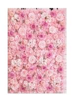China ODM Background Faux Wall Flowers Floral Panel Wall Home Decoration for sale