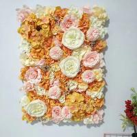 China ODM Artificial Flower Wall Panels Grid Lightweight 330gram for sale