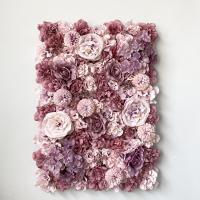 China ODM Artificial Flower Wall Panels Grid Lightweight 330gram for sale
