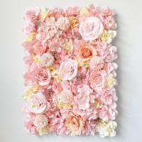 China ODM Artificial Flower Wall Panels Grid Lightweight 330gram for sale