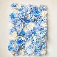 China ODM Artificial Flower Wall Panels Grid Lightweight 330gram for sale