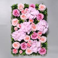 China Lifelike Hydrangea Artificial Flower Wall Panels Festivals Decoration Weatherproof for sale