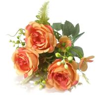 China Fake Ranunculus Artificial Silk Flowers Outdoor Indoor Wedding for sale