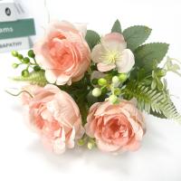 China Fake Ranunculus Artificial Silk Flowers Outdoor Indoor Wedding for sale