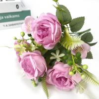 China Fake Ranunculus Artificial Silk Flowers Outdoor Indoor Wedding for sale