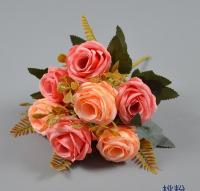 China 30CM Artificial Silk Flowers Bouquet Roses With Stem Bulk for sale