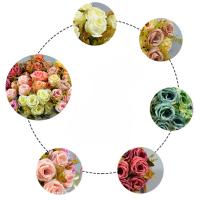 China 30CM Artificial Silk Flowers Bouquet Roses With Stem Bulk for sale