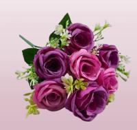 China 30CM Artificial Silk Flowers Bouquet Roses With Stem Bulk for sale