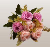 China Realistic Artificial Silk Peony Flowers rose Bouquet for sale