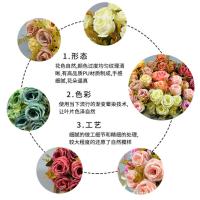 China Realistic Artificial Silk Peony Flowers rose Bouquet for sale