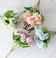 China Home Furnished Dahlia Artificial Silk Flowers Arrangement For Wedding Valentine'S Day for sale