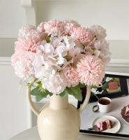 China Home Furnished Dahlia Artificial Silk Flowers Arrangement For Wedding Valentine'S Day for sale