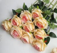 China Customized Faux Peony Arrangement Gradient Fake Roses Bulk for sale