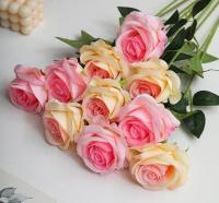 China Customized Faux Peony Arrangement Gradient Fake Roses Bulk for sale