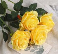 China Customized Faux Peony Arrangement Gradient Fake Roses Bulk for sale