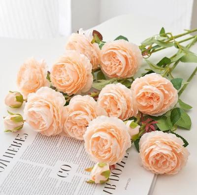 China Indoor Faux Peony Artificial Silk Flowers For Valentine'S Day for sale