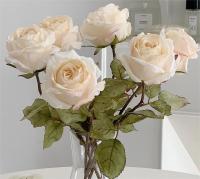 China Bendable Artificial Silk Flowers Silk Roses Bulk Bouquet For Bedroom Display for sale