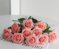 China Odorless Moisturizing Rose Artificial Silk Flowers Real Touch for sale