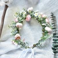 China Multi Color Fake Flower Wreath Faux Hydrangea Peony For Wedding for sale
