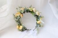 China OEM Fake Lavender Wreath Outdoor Artificial Wreaths Bridal Headdress for sale