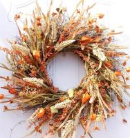 China Fall Simulated Artificial Funeral Wreaths Flowers 50cm 70cm for sale