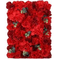 China Personalised Aesthetic Artificial Flower Wall Panels Rose And Hydrangea for sale