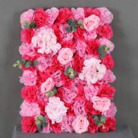 China Personalised Aesthetic Artificial Flower Wall Panels Rose And Hydrangea for sale