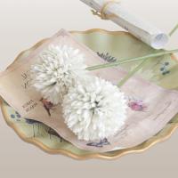 China ODM Artificial Plastic Flowers Flower Faux Chrysanthemum White Pink for sale