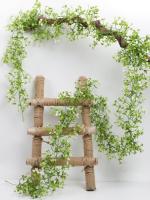 China Forest Green Gypsophila Artificial Plastic Flowers Custom For Outdoor for sale