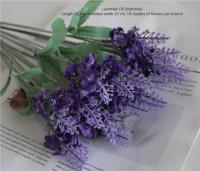 China Lavender Artificial Plastic Flowers Faux Hyacinth Stems customized for sale