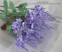 China Lavender Artificial Plastic Flowers Faux Hyacinth Stems customized for sale