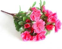 China Washable Plastic fake Artificial Rhododendron Flowers Branches for Gardening for sale