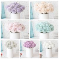 China White Silk Faux Artificial Chrysanthemum Heads Arrangement DIY Wedding Party Decor for sale