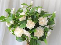 China Customized Fake Flower Bouquet Camellia Non Fading for Anniversary for sale