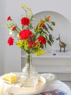 China ODM Fake Flower Bouquet Artificial Carnations Bulk Holiday Gift for sale