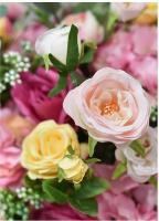 China Peony Fake Flower Bouquet Arrangements For Restaurant for sale