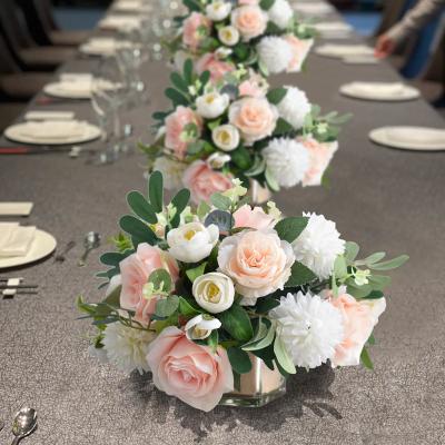 China Hotel Faux Peony Bundle Artificial Ranunculus Bouquet For Tabletop Decoration for sale