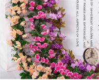 China Modern Fake Wisteria Flowers Bulk Artificial Bougainvillea Vines for sale