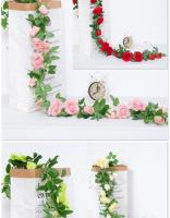 China Modern Fake Wisteria Flowers Bulk Artificial Bougainvillea Vines for sale
