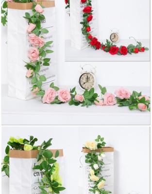 China Modern Fake Wisteria Flowers Bulk Artificial Bougainvillea Vines for sale
