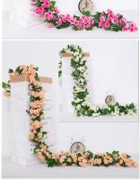 China Modern Fake Wisteria Flowers Bulk Artificial Bougainvillea Vines for sale