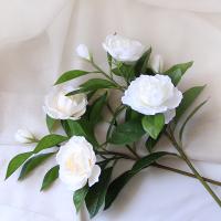 China Custom Silk Artificial Gardenia Flowers Bouquet Arrangements for sale