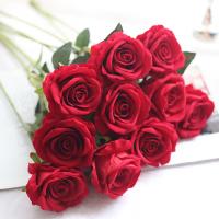China Washable Silk Fake Wedding Flowers Bridesmaid Bouquets Rose for sale