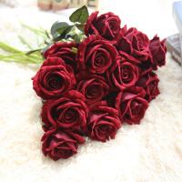China Washable Silk Fake Wedding Flowers Bridesmaid Bouquets Rose for sale