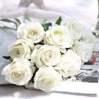 China Washable Silk Fake Wedding Flowers Bridesmaid Bouquets Rose for sale
