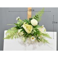 China Artistic Fake Wedding Flowers Plastic Roses Bulk Simulation Bouquet for sale