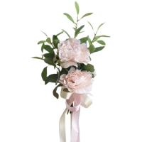 China Waterproof Artificial Fake Wedding Flowers Arrangements For Chair Back Decoration for sale