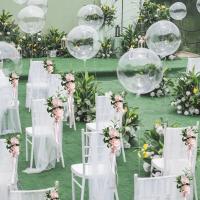 China Waterproof Artificial Fake Wedding Flowers Arrangements For Chair Back Decoration for sale